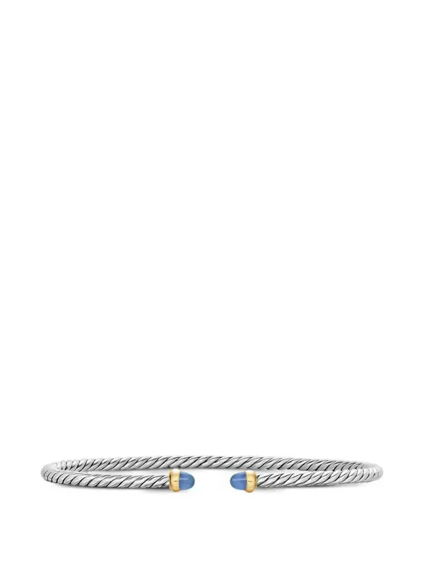 David Yurman Micro Cable Spira Flex Bracelet - Silver