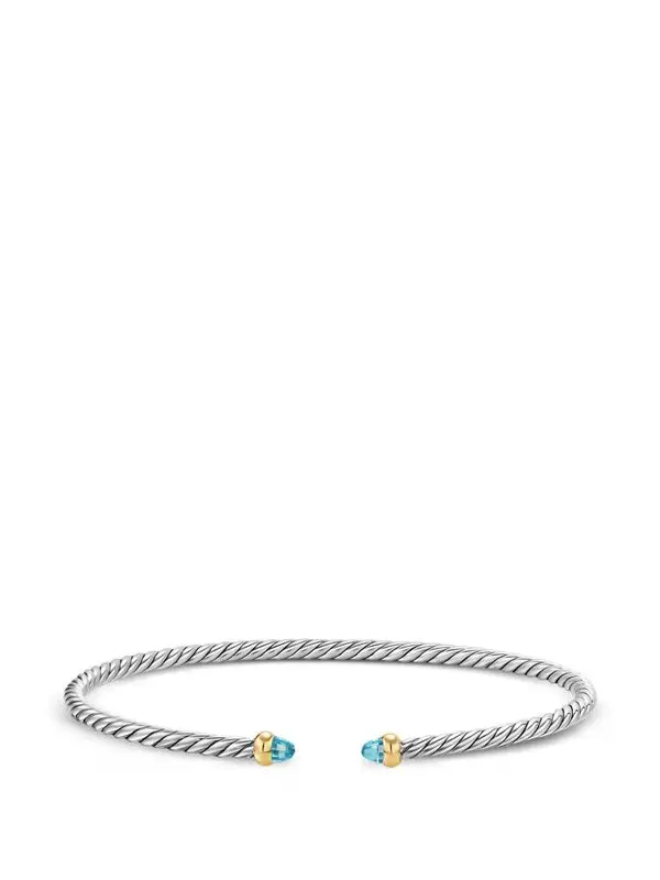 David Yurman Micro Cable Flex Bracelet - Silver