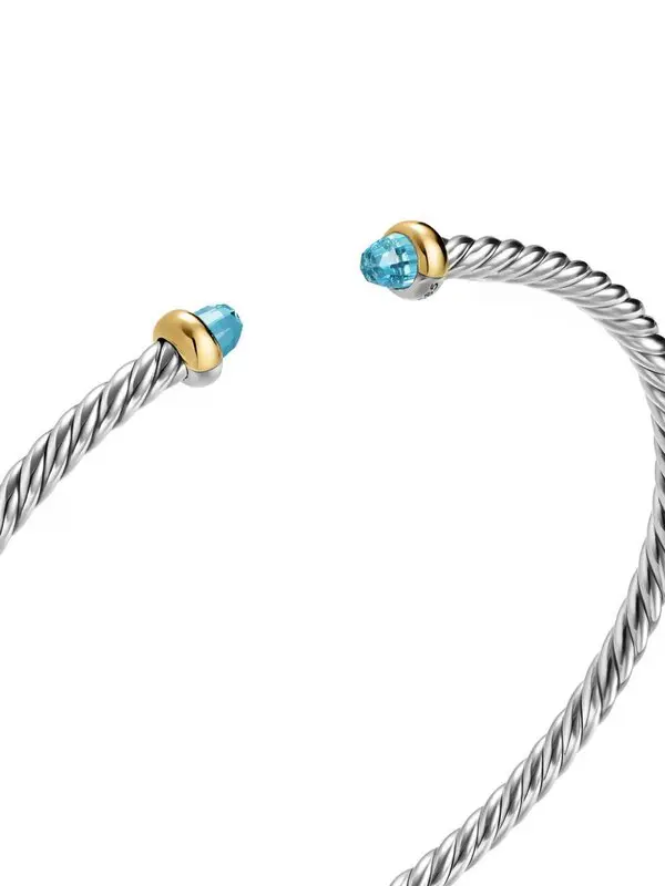 David Yurman Micro Cable Flex Bracelet - Silver