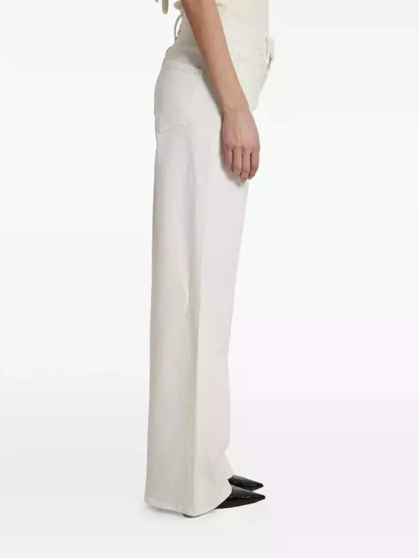 MOTHER The Rerun Zip Sneak Cotton Jeans