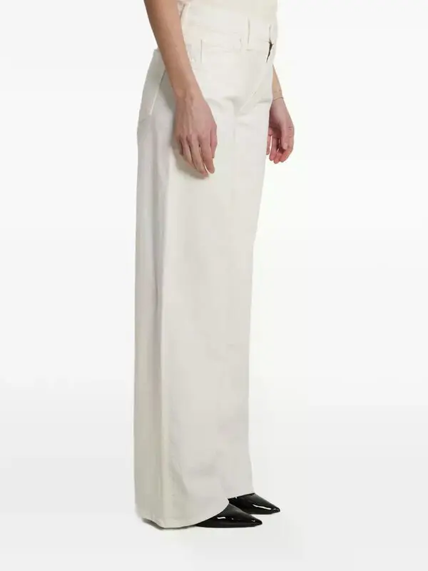 MOTHER The Rerun Zip Sneak Cotton Jeans