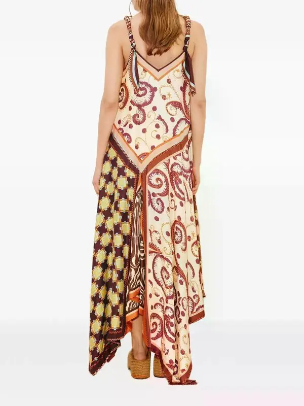 ALEMAIS Wilson Knotted Midi Dress - Neutrals