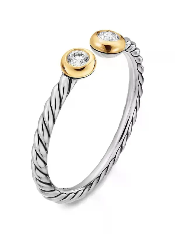 David Yurman Cable Open Round Ring - Silver