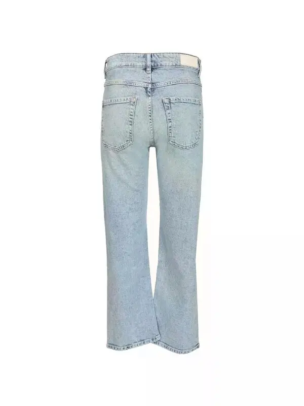 ICON DENIM LOS ANGELES Mimi Five-pocket Cropped Jeans - Blue