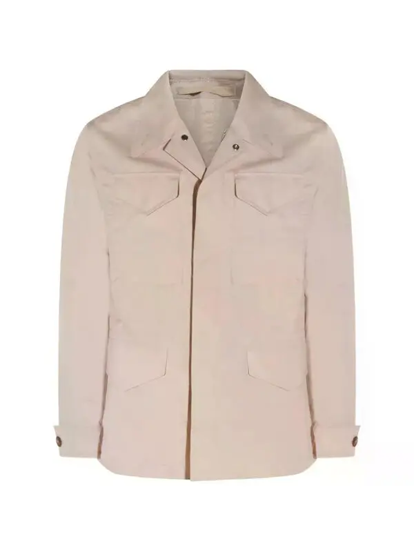 Eleventy Button Pocket Jacket - Neutrals