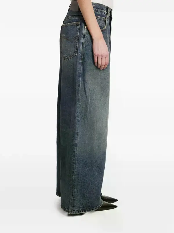 Balenciaga Low-rise Baggy Jeans - Blue