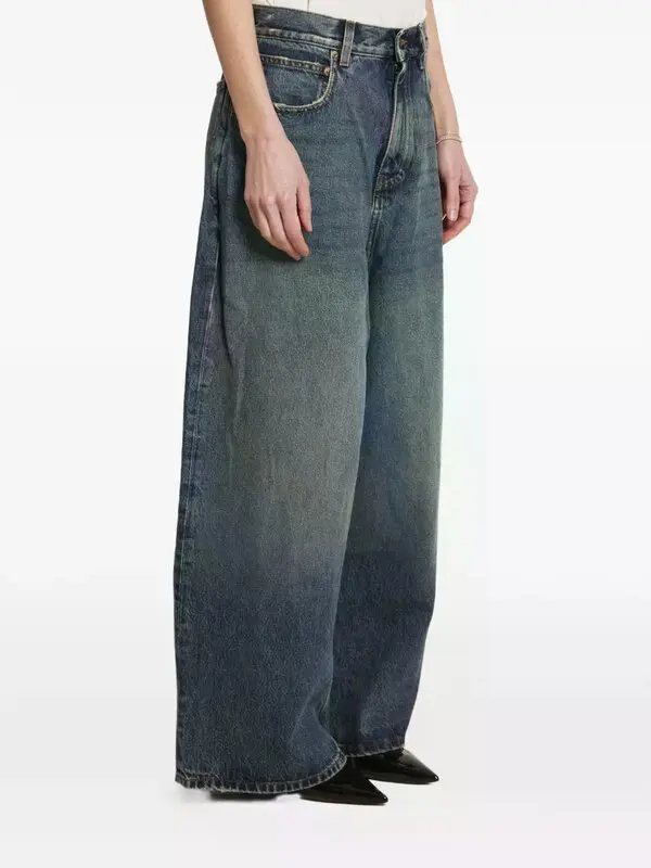 Balenciaga Low-rise Baggy Jeans - Blue