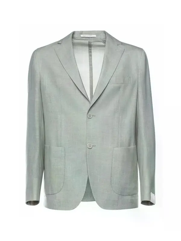 Eleventy Patch-pocket Blazer - Green