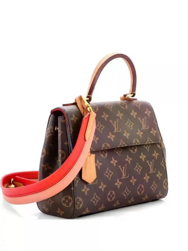 LOUIS VUITTON Cluny Top Handle Bb Satchel Monogram Canvas - Brown