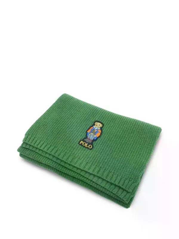 Polo Ralph Lauren Bear-detail Scarf - Green
