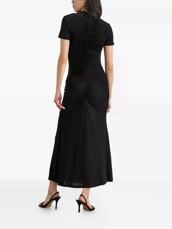 TOCCIN Gracelyn Mock-neck Midi Dress