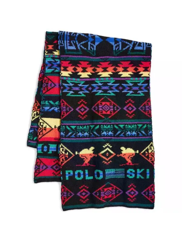 Polo Ralph Lauren Beacon Skier Scarf - Black