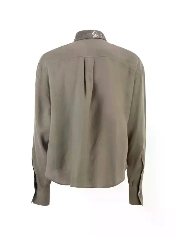 Brunello Cucinelli Sequin-embellished Shirt - Green