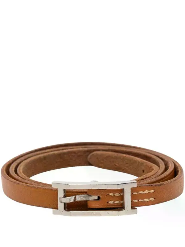 Hermès Swift Behapi Triple Tour Bracelet - Brown
