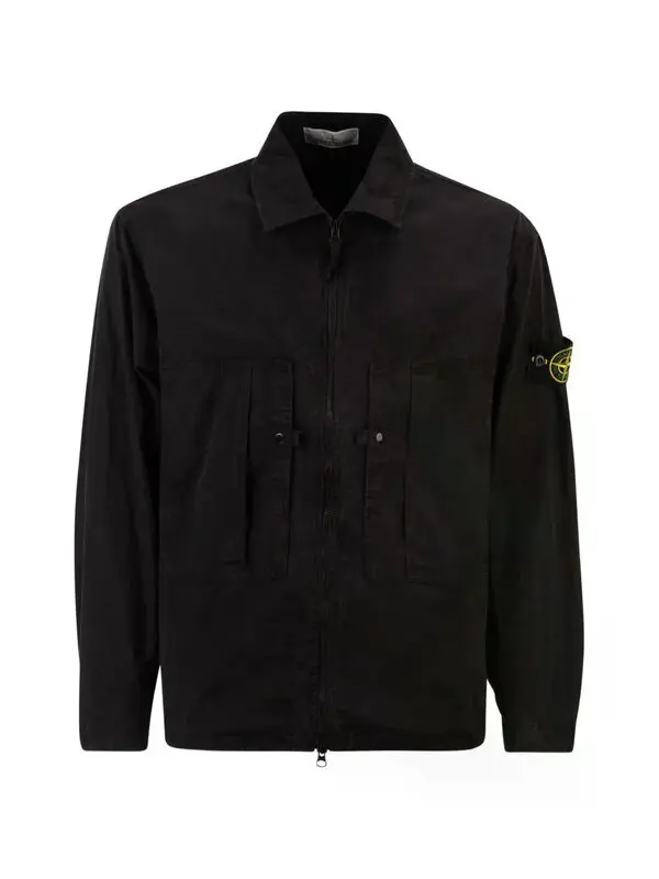 Stone Island Chest-pockets Zip Jacket - Black