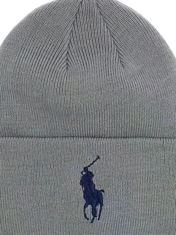 Polo Ralph Lauren Big Pony Cuff Beanie - Grey