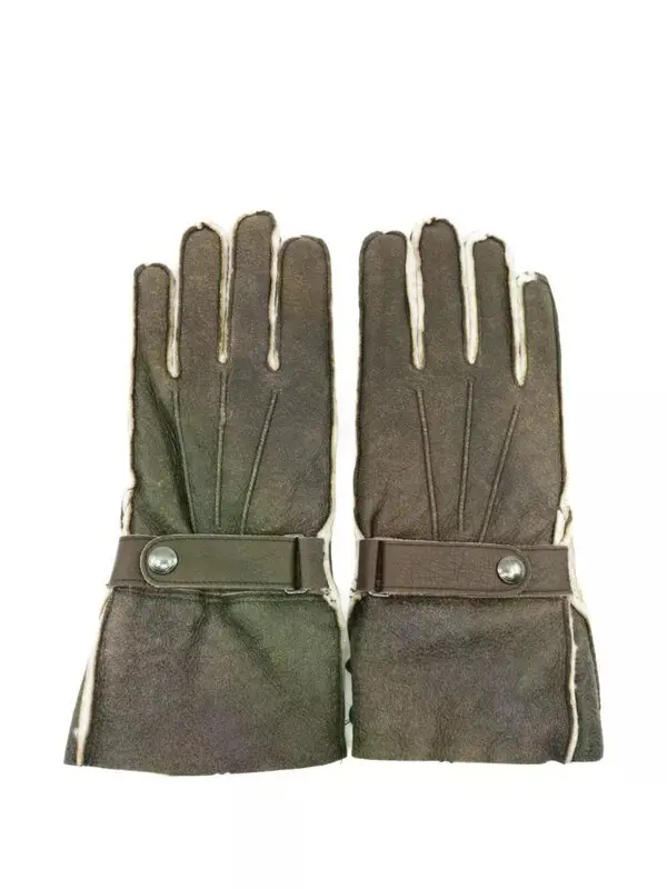 Polo Ralph Lauren Utility Icons Shearling-trim Gloves - Brown