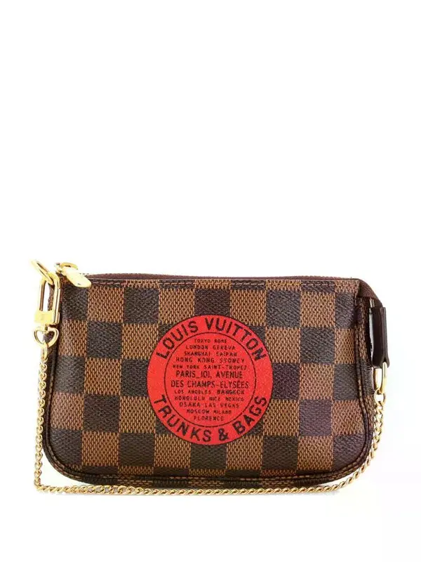 LOUIS VUITTON Pochette Accessoires Limited Edition Damier Mini Clutch