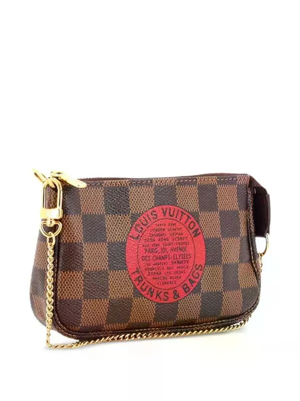 LOUIS VUITTON Pochette Accessoires Limited Edition Damier Mini Clutch