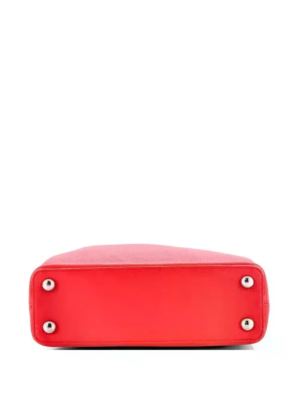 LOUIS VUITTON Capucines Bb Satchel Leather - Red