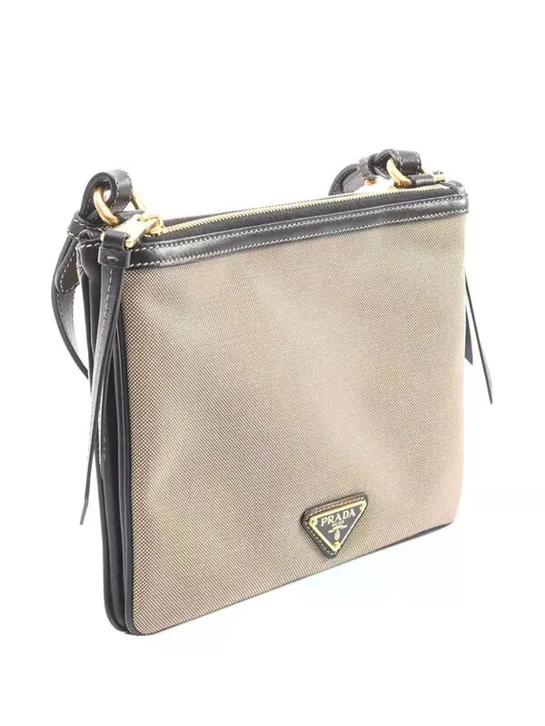 Prada 2010-2026 Canapa Logo Jacquard Crossbody Shoulder Bag