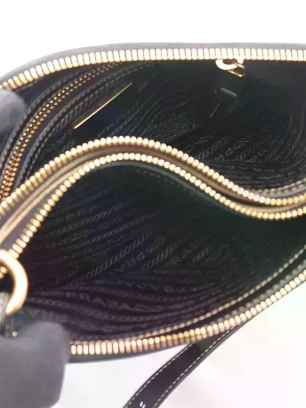 Prada 2010-2026 Canapa Logo Jacquard Crossbody Shoulder Bag