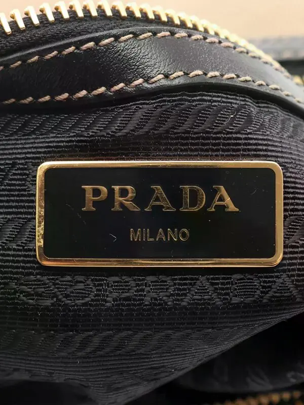 Prada 2010-2026 Canapa Logo Jacquard Crossbody Shoulder Bag