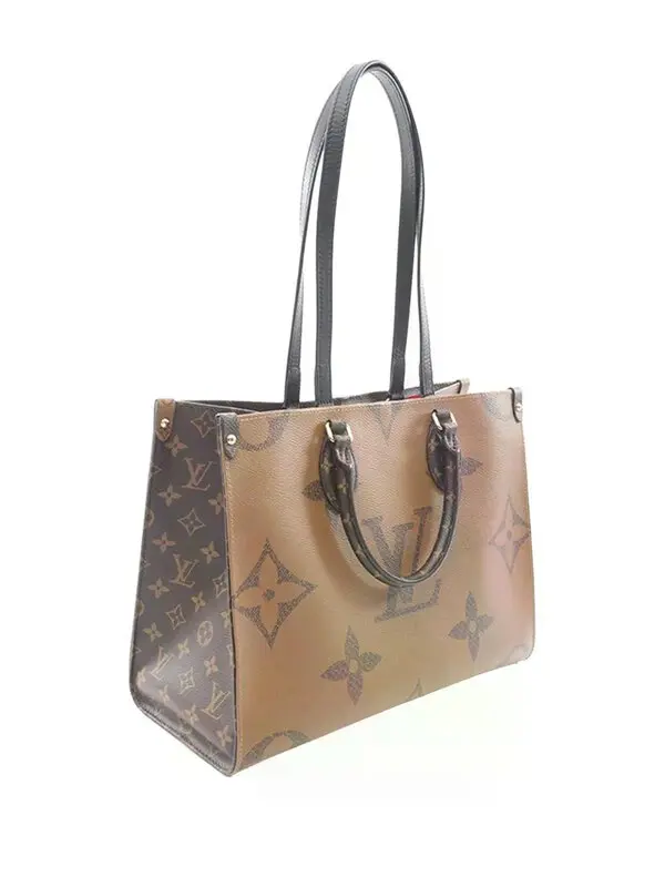 LOUIS VUITTON 2020 Monogram Giant Onthego Mm Satchel - Brown