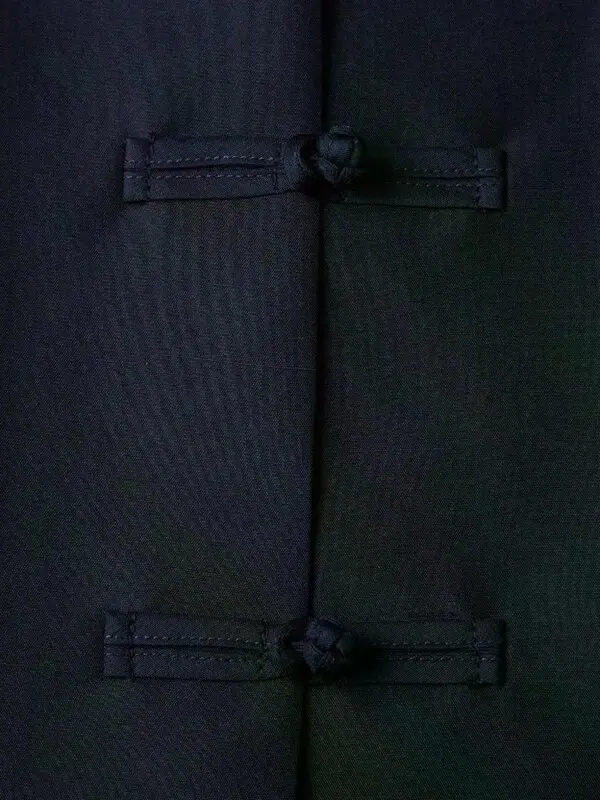 Shanghai Tang Mandarin-collar Blouse - Blue