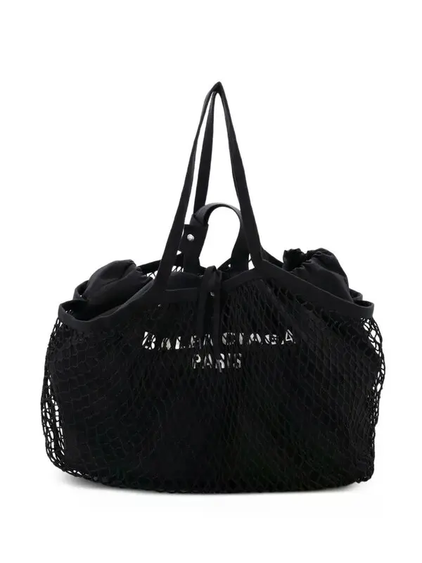 Balenciaga 24/7 Drawstring Medium Tote Bag - Black