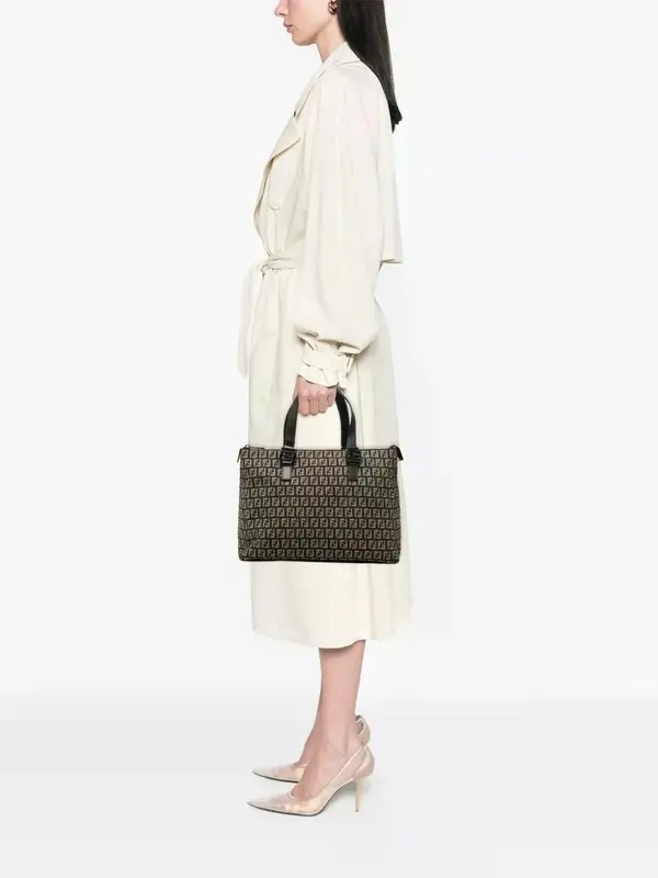 Fendi Zucchino Canvas Tote Bag