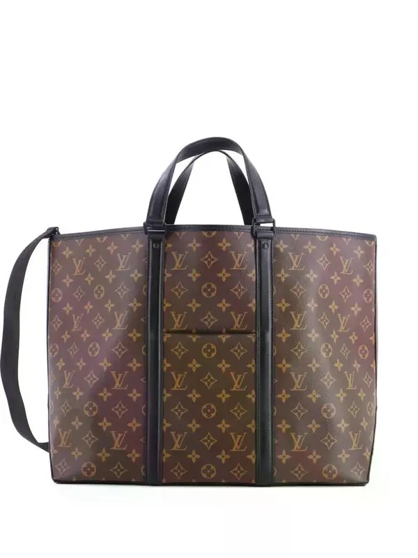 LOUIS VUITTON Weekend Macassar Monogram Canvas Gm Tote Bag