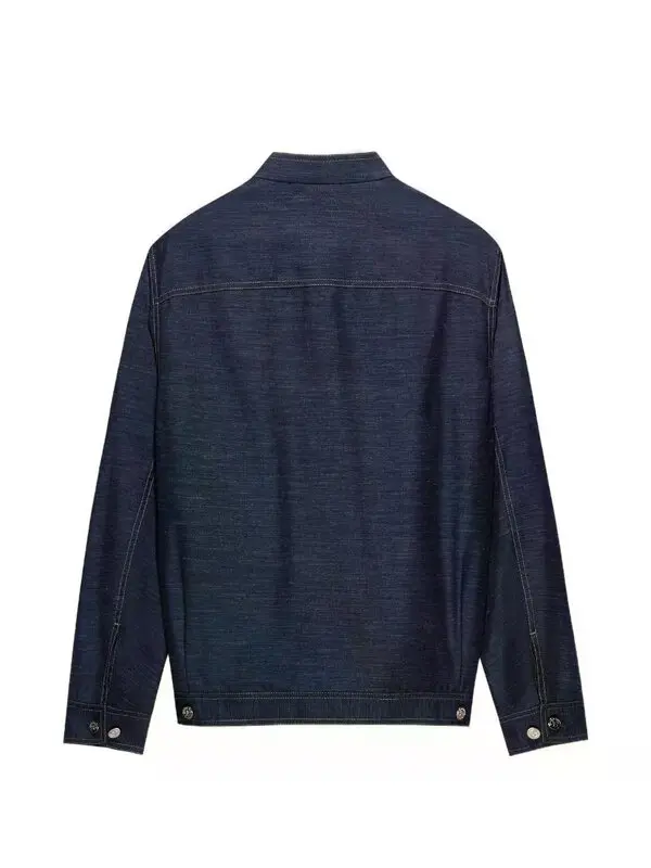 Shanghai Tang Button-up Denim Jacket - Blue
