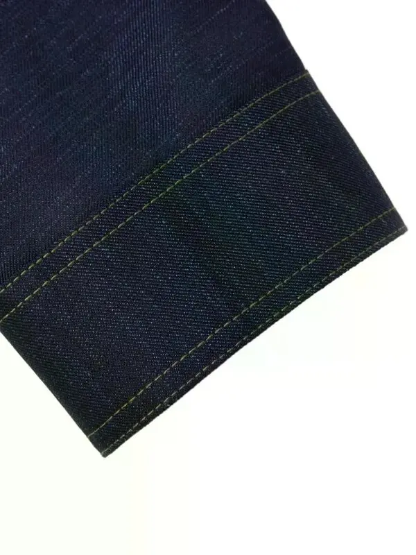 Shanghai Tang Button-up Denim Jacket - Blue