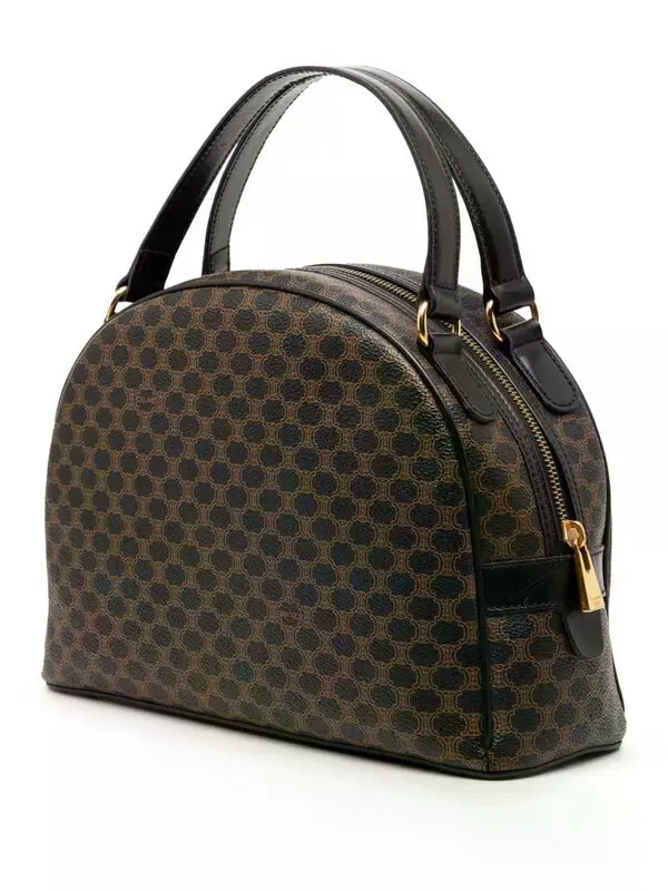 Celine 1998 Macadam Coated Canvas Dome Handbag