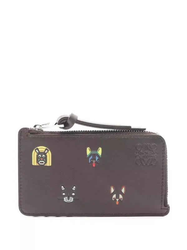 Loewe 2010-2026 X Louis Wain Cats Card Holder Coin Pouch - Brown