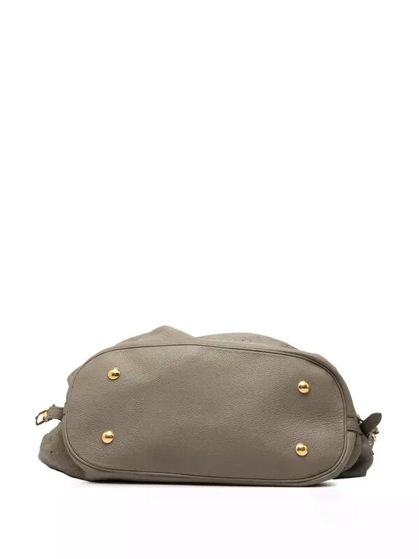 LOUIS VUITTON 2009 Monogram Mahina L Hobo Bag - Brown