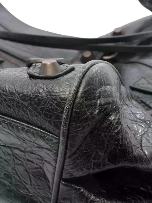 Balenciaga 2010-2026 Lambskin Le City East West Shoulder Bag - Black