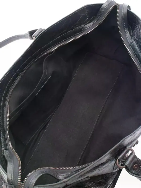 Balenciaga 2010-2026 Lambskin Le City East West Shoulder Bag - Black