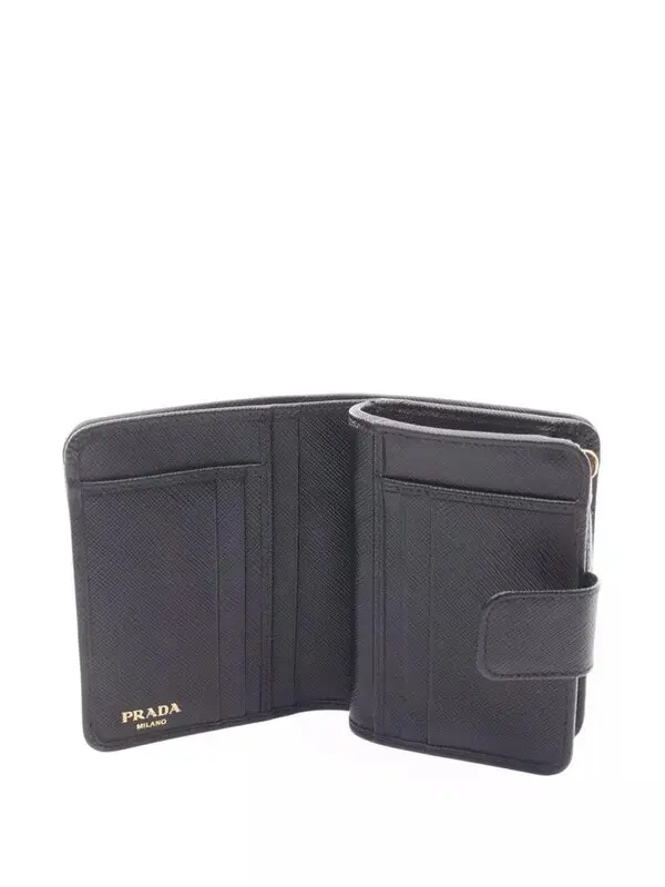 Prada 2013-2026 Saffiano Wallet Small Wallets - Black