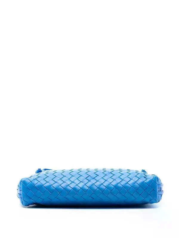 Bottega Veneta 2012-2026 Nappa Intrecciato Nodini Crossbody Bag - Blue