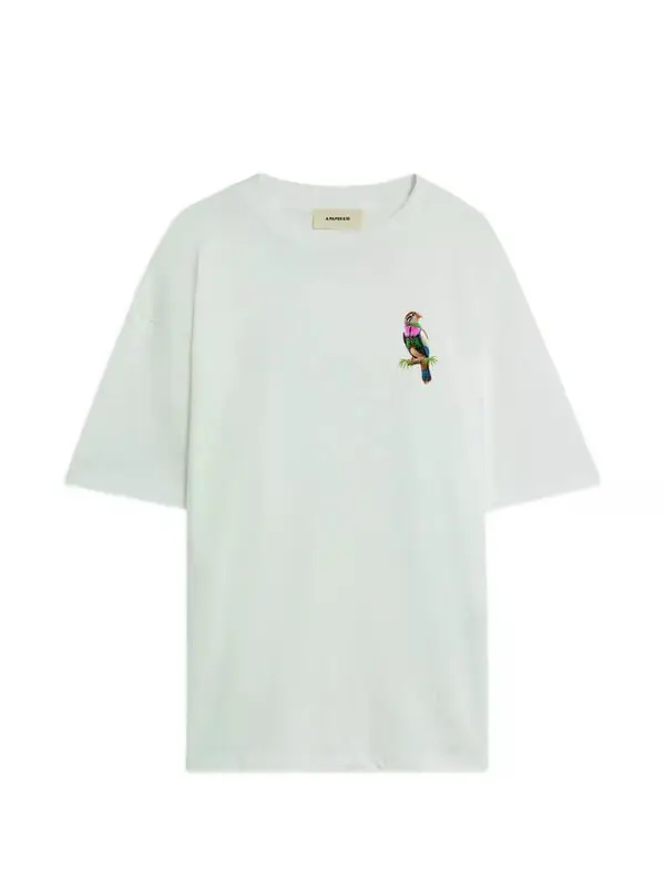 A PAPER KID Bird-print T-shirt