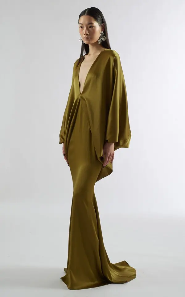 TALLER MARMO Butterfly Cocoon Gown