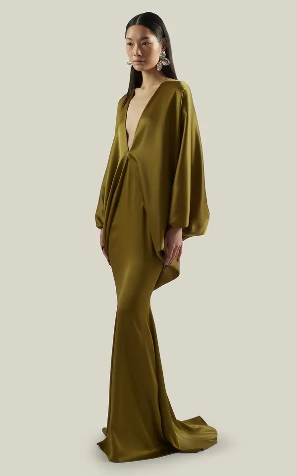 TALLER MARMO Butterfly Cocoon Gown