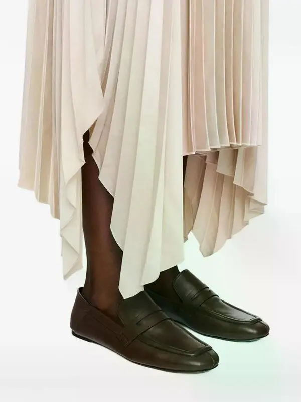 JOSEPH Ade Pleated Midi Skirt - Neutrals