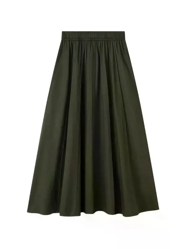 JOSEPH Manar A-line Midi Skirt - Green