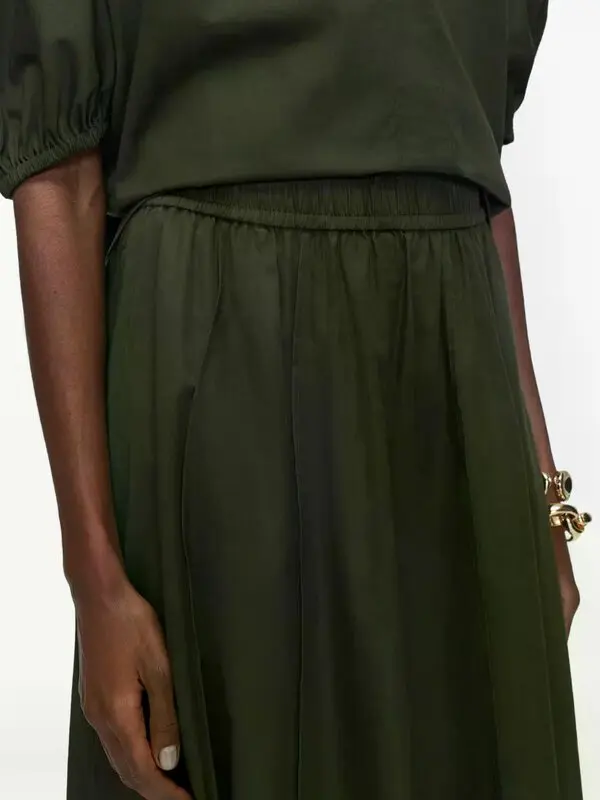 JOSEPH Manar A-line Midi Skirt - Green