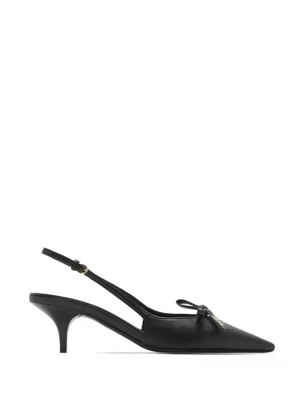 Miu Miu Bow-detail Leather Slingback Pumps