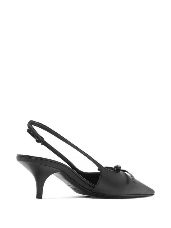 Miu Miu Bow-detail Leather Slingback Pumps
