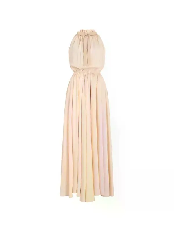 PATOU Open-back Halterneck Maxi Dress - Neutrals